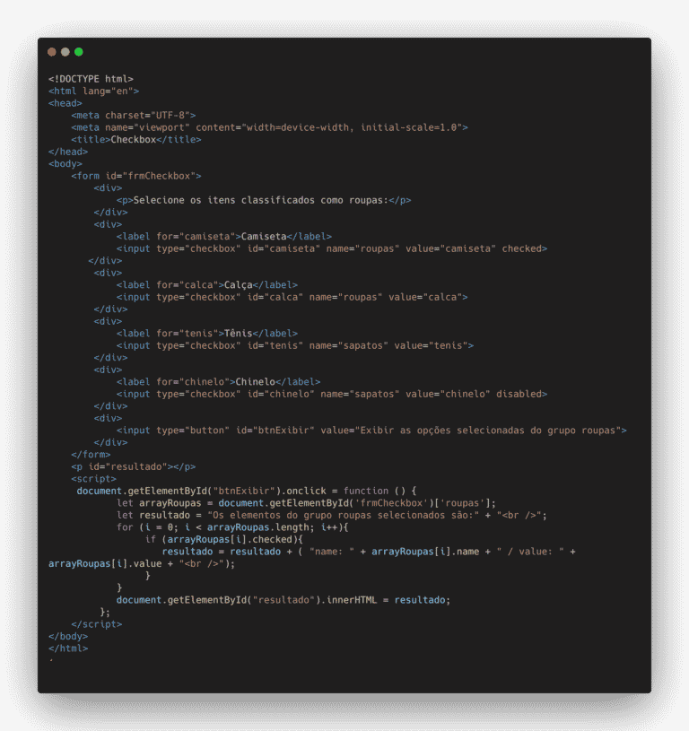 HTML checkbox: usando caixas de seleção em seu formulário! – Insights ...