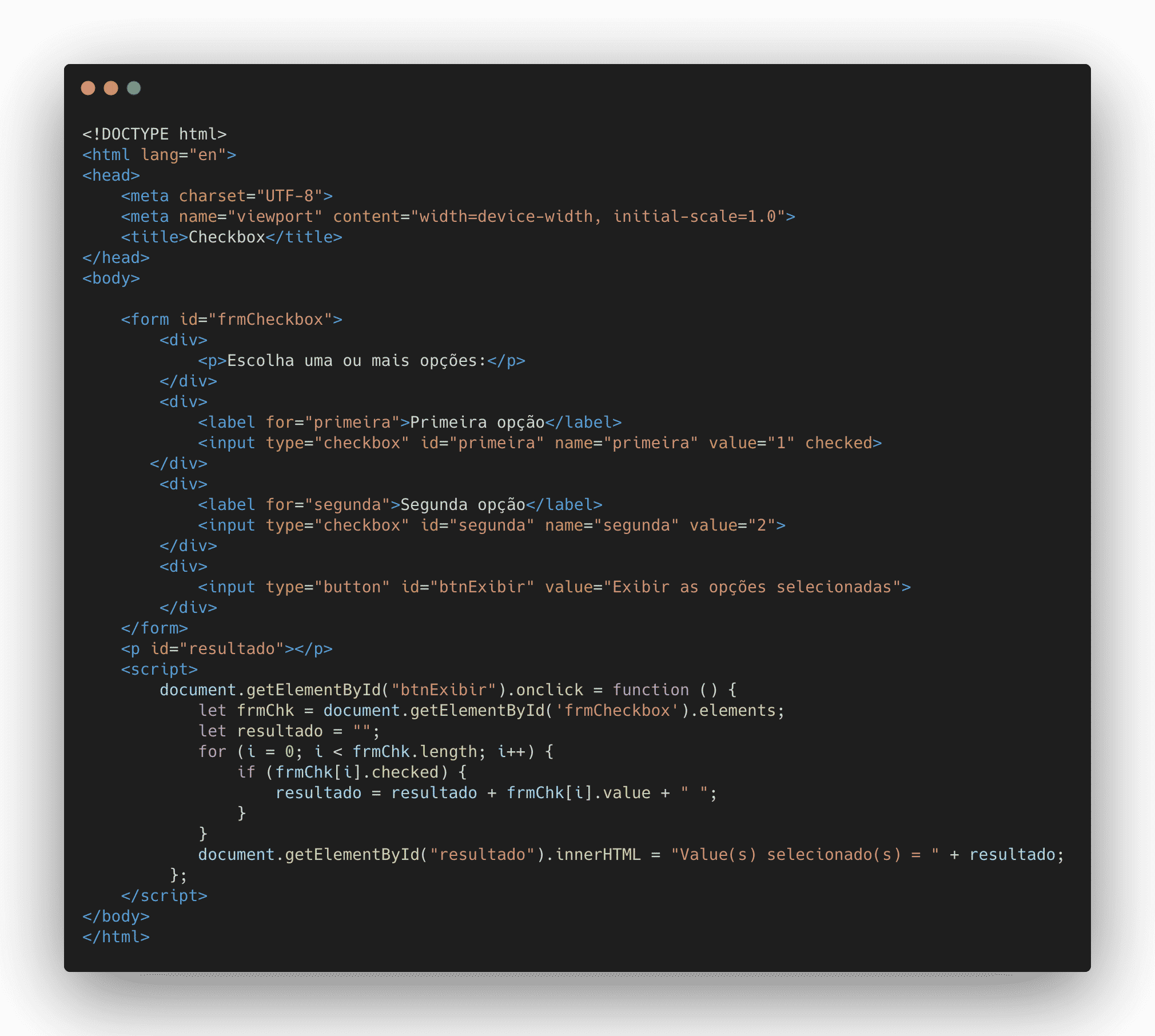 HTML checkbox: usando caixas de seleção em seu formulário! – Insights ...