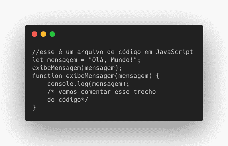 Comentário HTML: use a tag para fazer comentários no seu código!