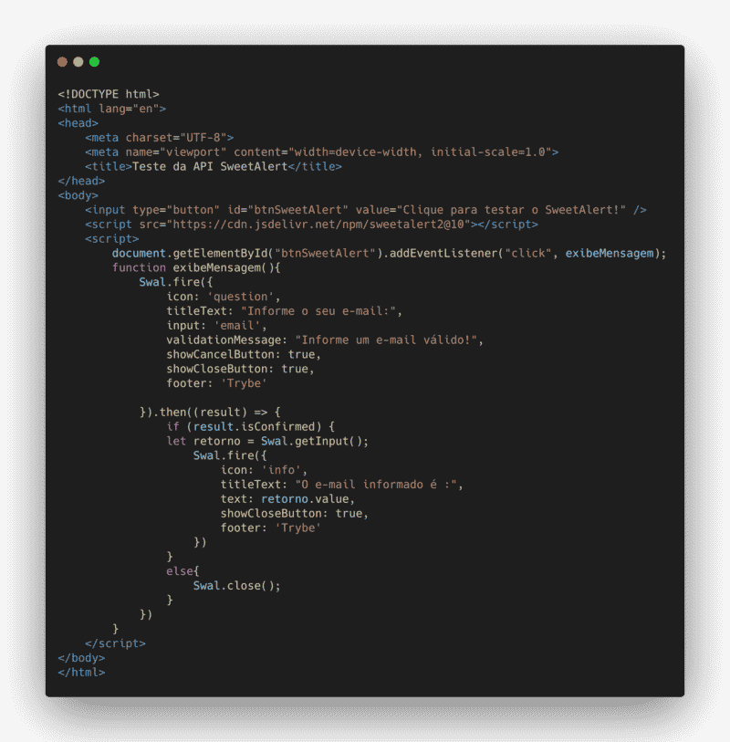 Sweetalert: saiba como usar alertas amigáveis com essa API! – Insights ...